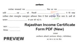 (PDF) आय प्रमाण पत्र फार्म 2023-24: Rajasthan Income Certificate Form ...